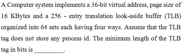 Operating System: TLB tag bits