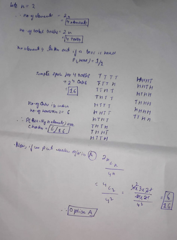 Probability: GATE CSE 2006 | Question: 21