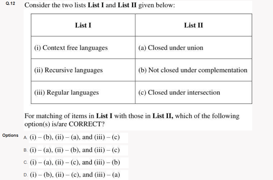 Theory Of Computation Gate Cse 2025 Set 2 Question 12