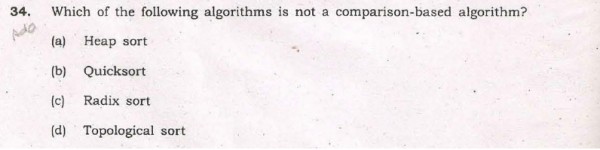 Algorithms: Non Comparison Based Algo