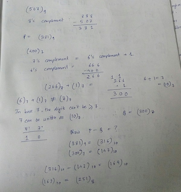 Digital Logic Ace Test Series Digital Logic Number System