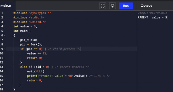 Operating System: Galvin Edition 9 Exercise 3 Question 1 (Page No. 149)