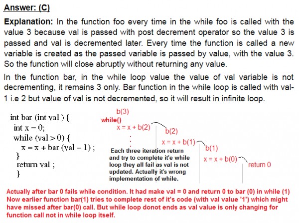 Programming in C: GATE CSE 2017 Set 1 | Question: 36