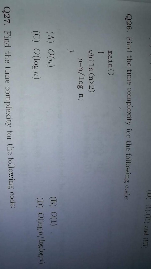 Algorithms: How to evaluate time complexity for below question