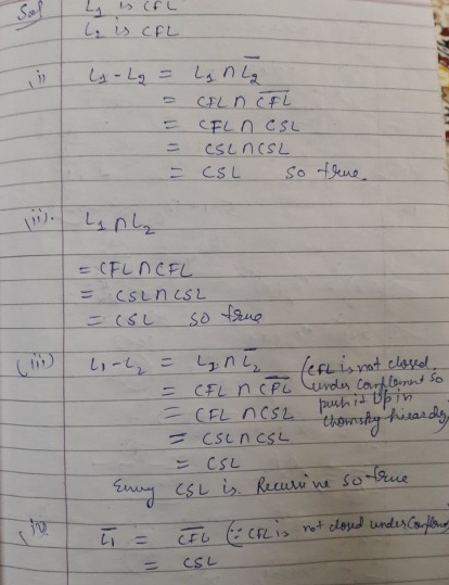 Theory of Computation: Cfl