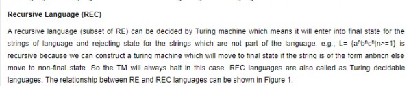 Theory Of Computation Turing Machine And Recursive Language