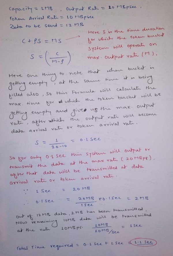 Computer Networks: GATE CSE 2016 Set 1 | Question: 54