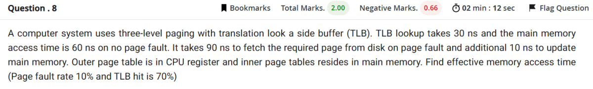 Operating System: MADE EASY TOPIC WISE TEST-13 PART SYLLABUS GATE CS ...
