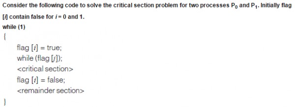Operating System: critical section