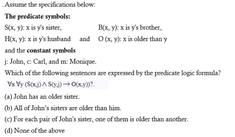 Mathematical Logic: First Order Logic: Gate@Zeal Test series