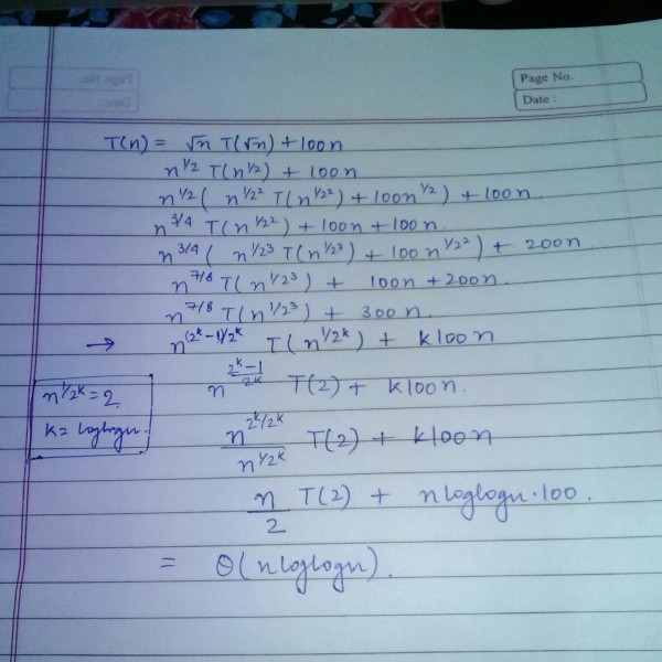 Algorithms Recurrence Relation Mit 