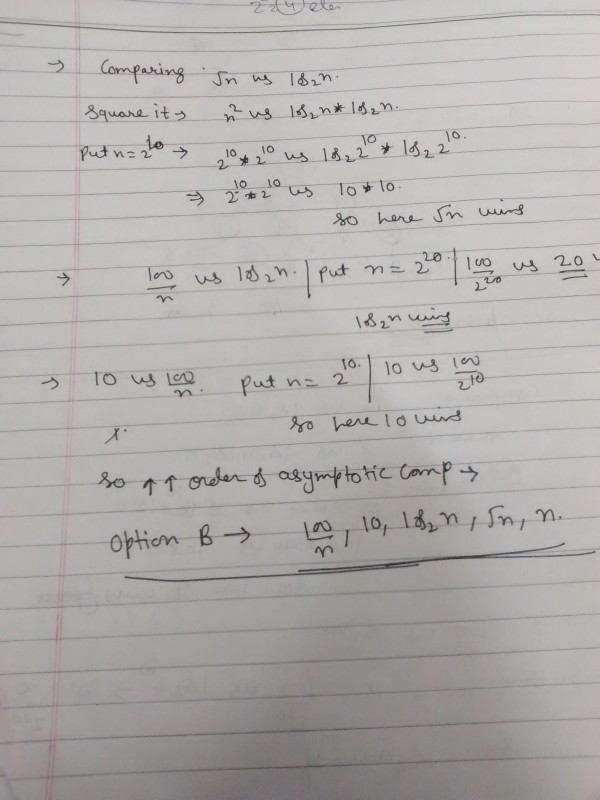 Algorithms Gate Cse 2017 Set 1 Question 04