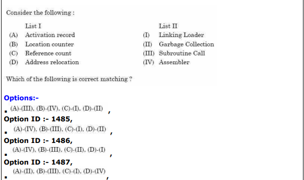 Others: UGC NET CSE | October 2022 | Part 1 | Question:: 26