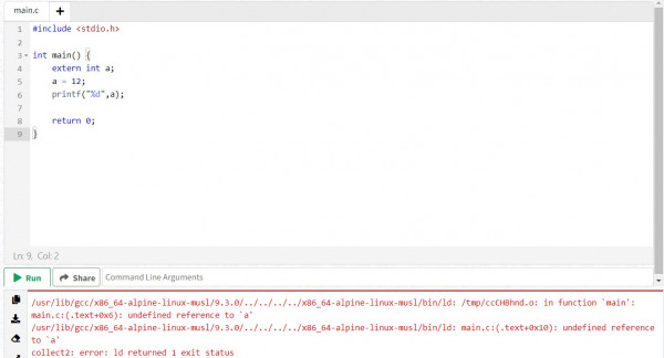 Programming in C: storage class