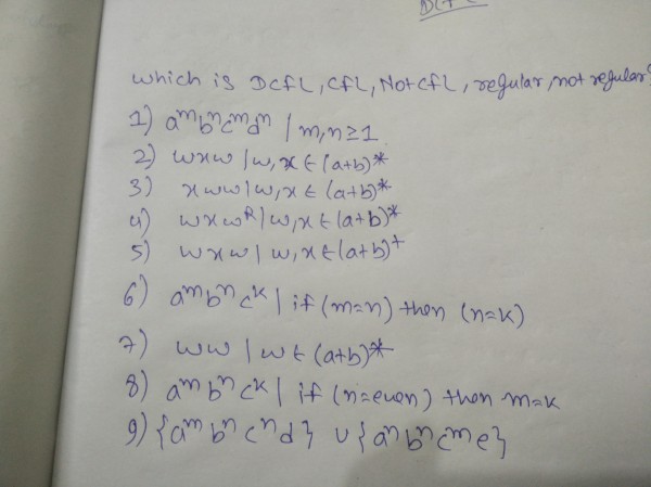 Theory of Computation: Regular + Context free language