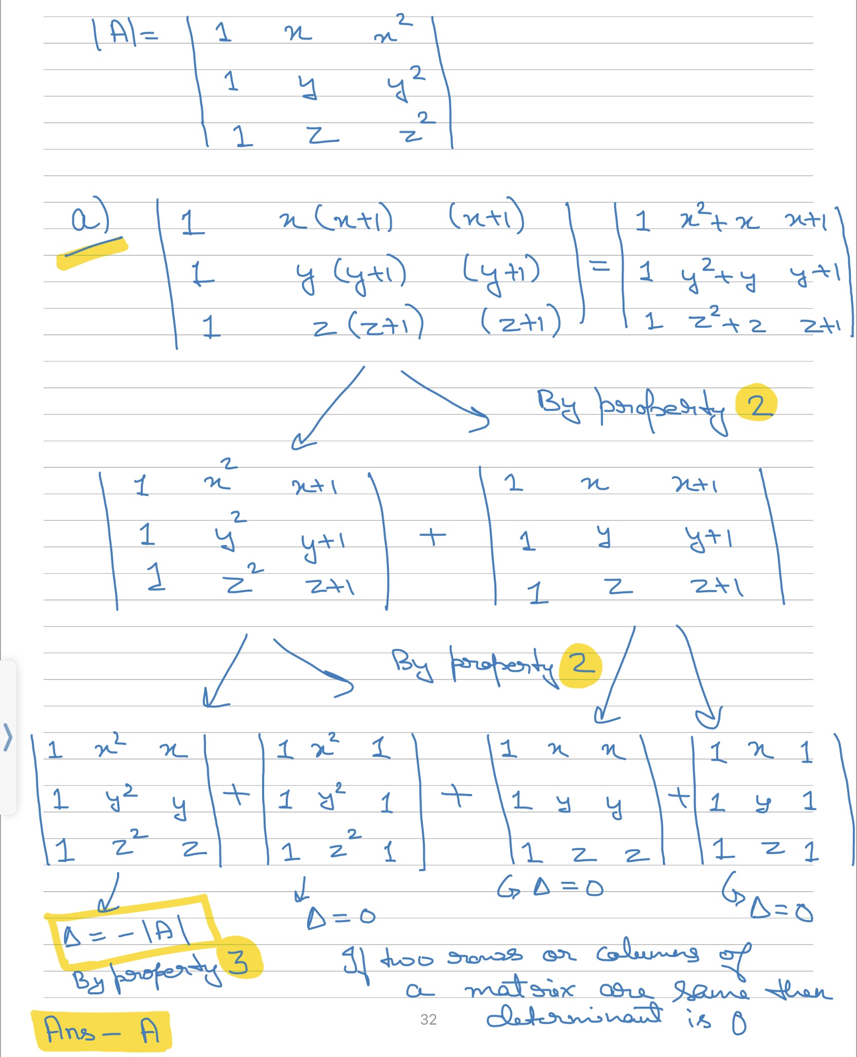 Linear Algebra: GATE CSE 2013 | Question: 3