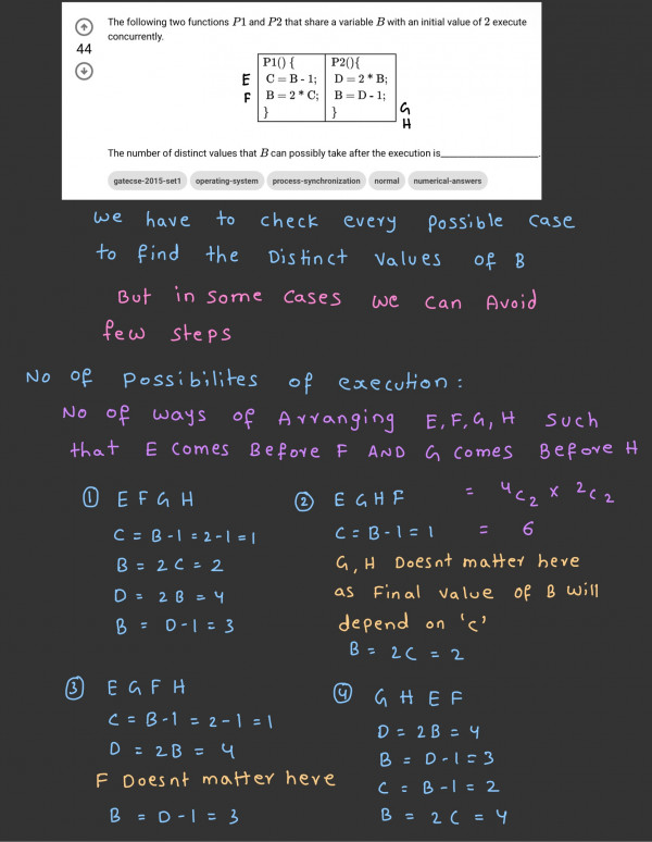 Operating System: GATE CSE 2015 Set 1 | Question: 9