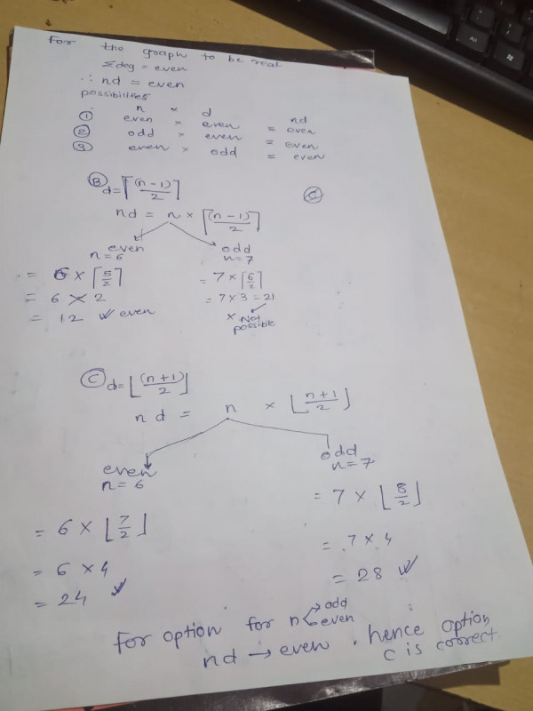 Graph Theory Gate Overflow Mock Gate Test 1 Question 34 