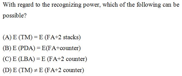 Theory of Computation: ACE TEST SERIES