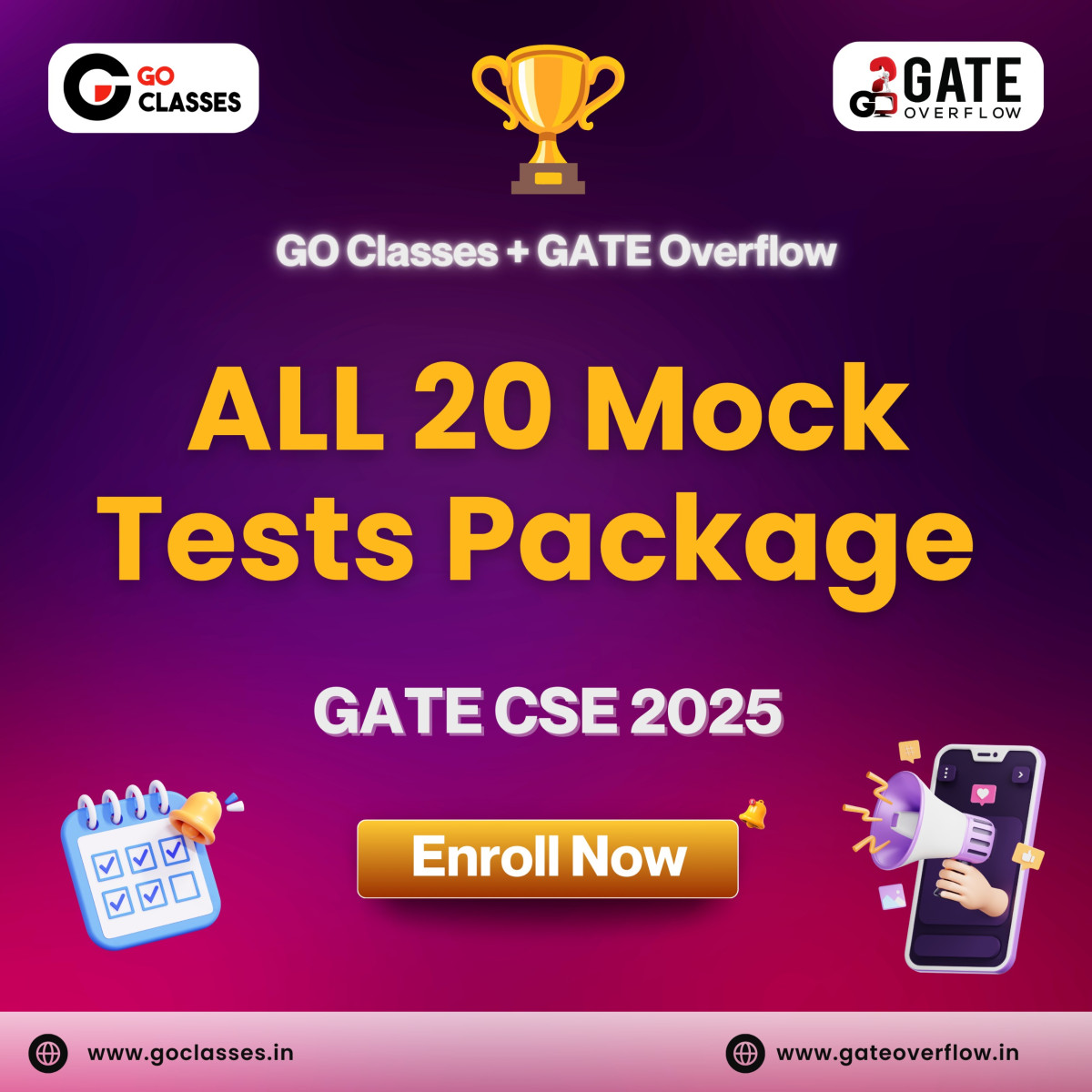 All 20 Mock Tests Package Gate Cse 2025 Gateoverflow And Go Classes Gate Overflow For Gate Cse