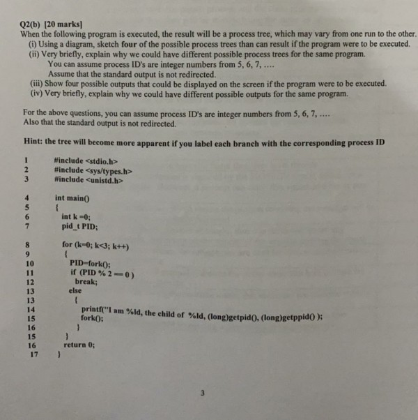 Operating System: OS university exam