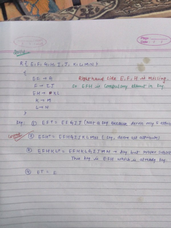 Databases Gate Cse 2014 Set 1 Question 21