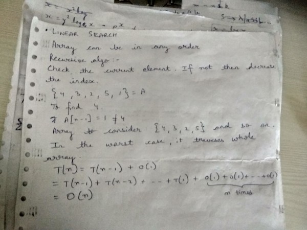 Algorithms Recurrence Relation 8339