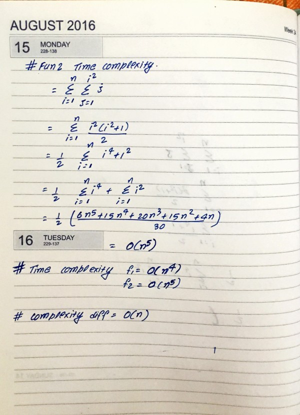 Algorithms: Time complexity (Advance Level)