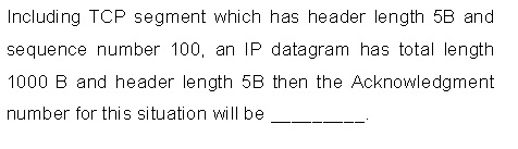 Computer Networks: Acknowledgement Number