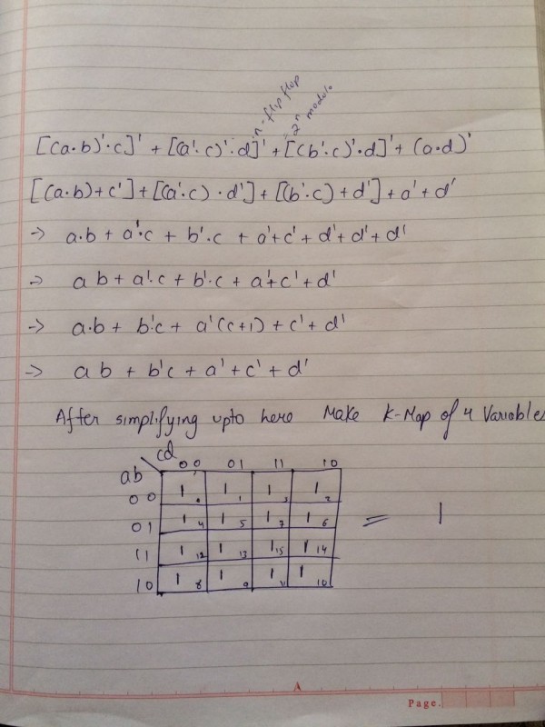 Digital Logic: GATE Overflow | Digital Logic | Test 1 | Question: 7