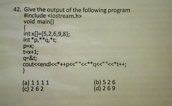Programming in C: c++ program