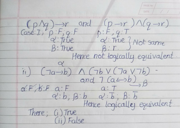 Mathematical Logic: TIFR CSE 2021 | Part B | Question: 1