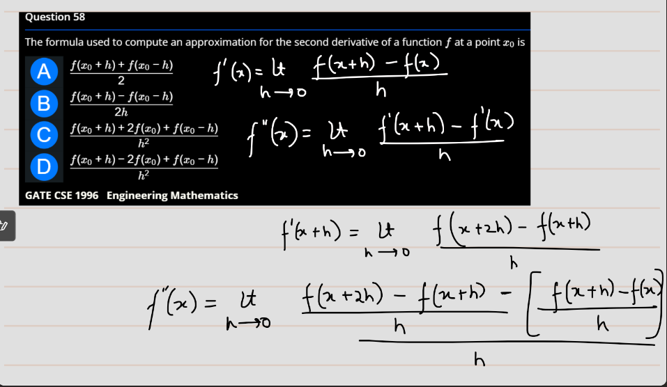 Calculus: GATE CSE 1996 | Question: 1.6