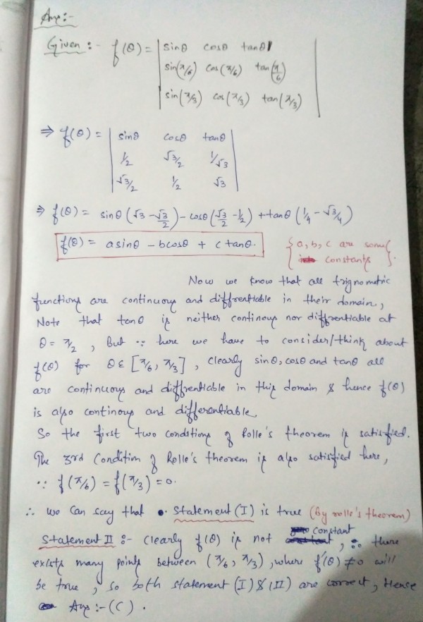 Calculus Gate Cse 2014 Set 1 Question 6