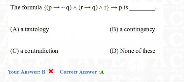 Mathematical Logic: Tautology or Contingency