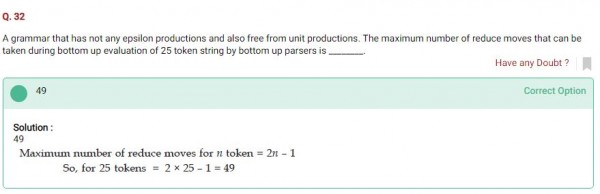 Compiler Design Test Series
