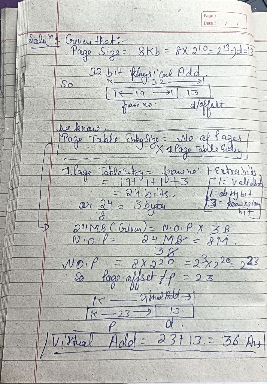 Operating System Gate Cse 2015 Set 2 Question 47