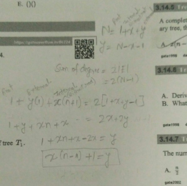 Ds Gate Cse 1998 Question 2 11