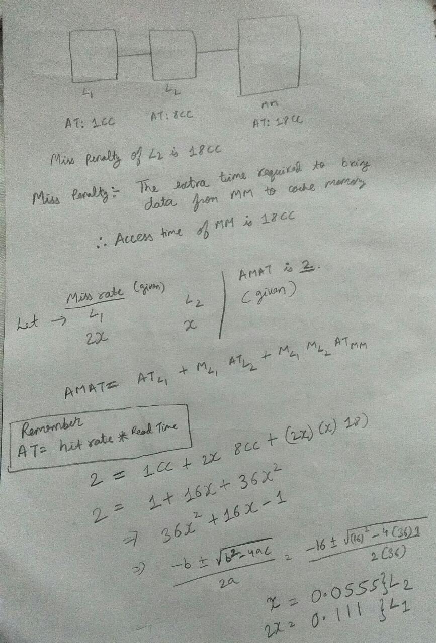 CO and Architecture: GATE CSE 2017 Set 2 | Question: 29
