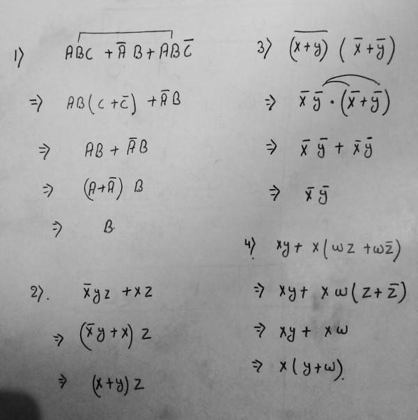 Digital Logic: Morris Mano Edition 3 Exercise 2 Question 3 (Page No. 69)