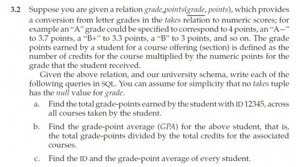 Databases: DBMS Korth Edition 6 Exercise 4 Question 5 (Page No. 153)