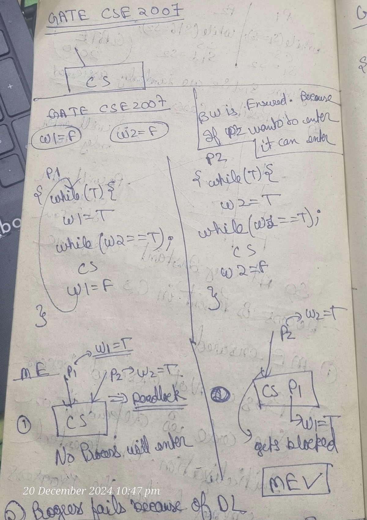 Operating System: GATE CSE 2007 | Question: 58