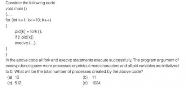Operating System: fork question