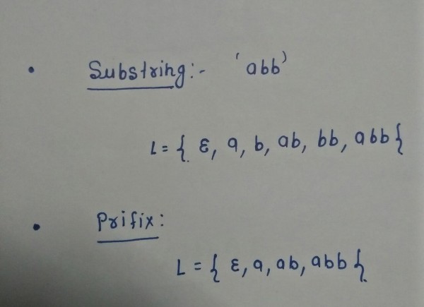 Theory Of Computation Toc Substring