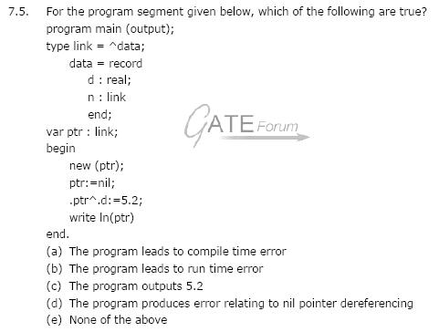 Others: GATE CSE 1993 | Question: 7.5