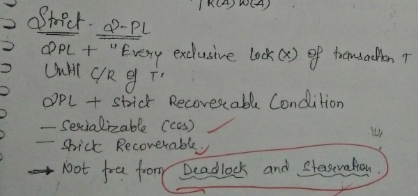 Databases: Strict 2pl