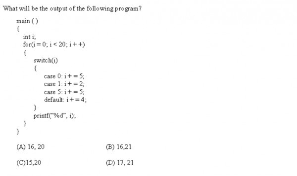 Programming in C: ACE test series