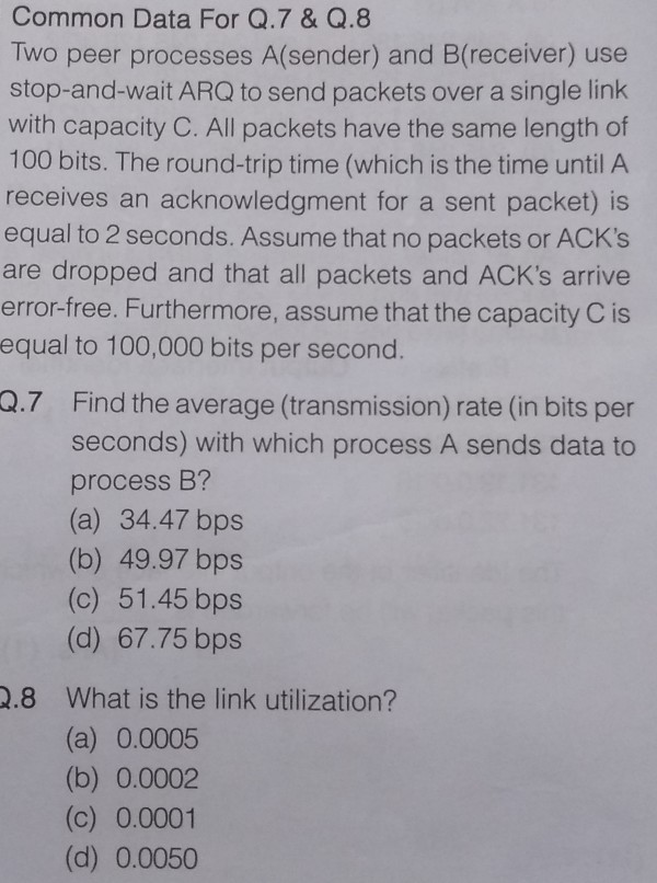 Computer Networks: Flow control methods