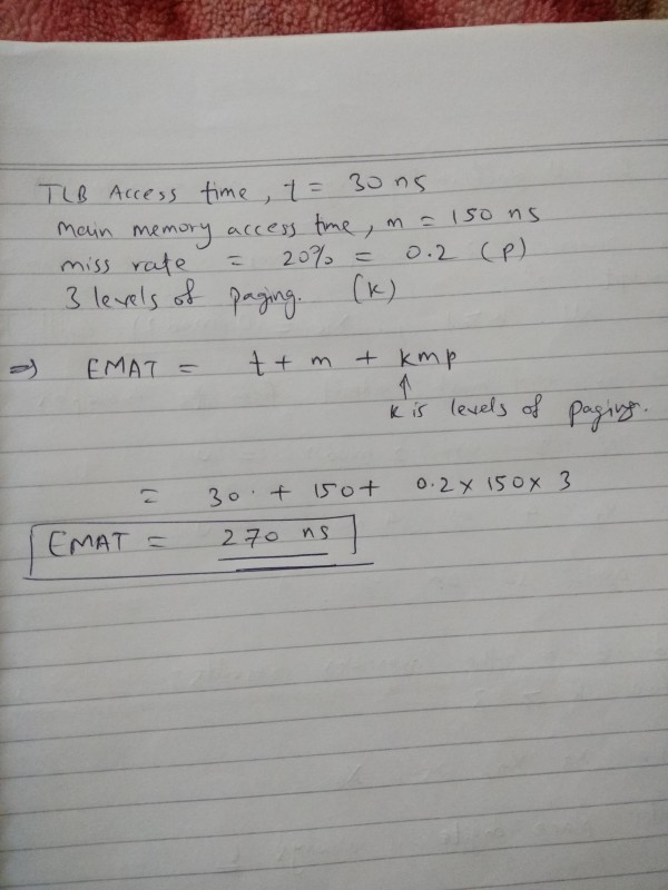 Operating System Os Tlb Question