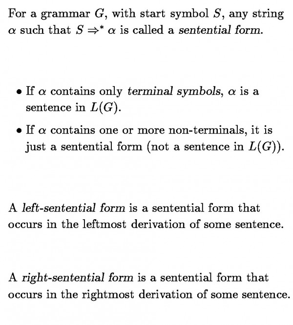 Compiler Design: SELF DOUBT SENTENTIAL FORM (UPPCL AE PAPER)